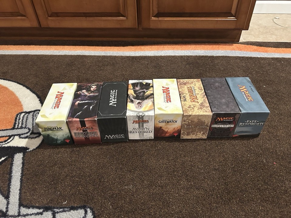 Mtg Fat Pack Box Lot x8 Magic The Gathering Fat Pack Empty Storage ...