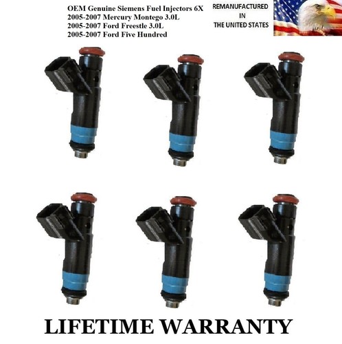 OEM Siemens Fuel Injectors 6X for 2005-2007 Mercury Montego 3.0L | eBay