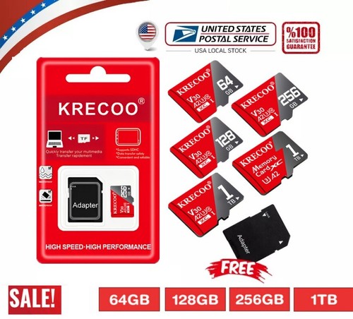 1-10PAck 32GB 64GB 128GB 256GB 512GB Ultra Micro SD Class 10 TF Memory ...