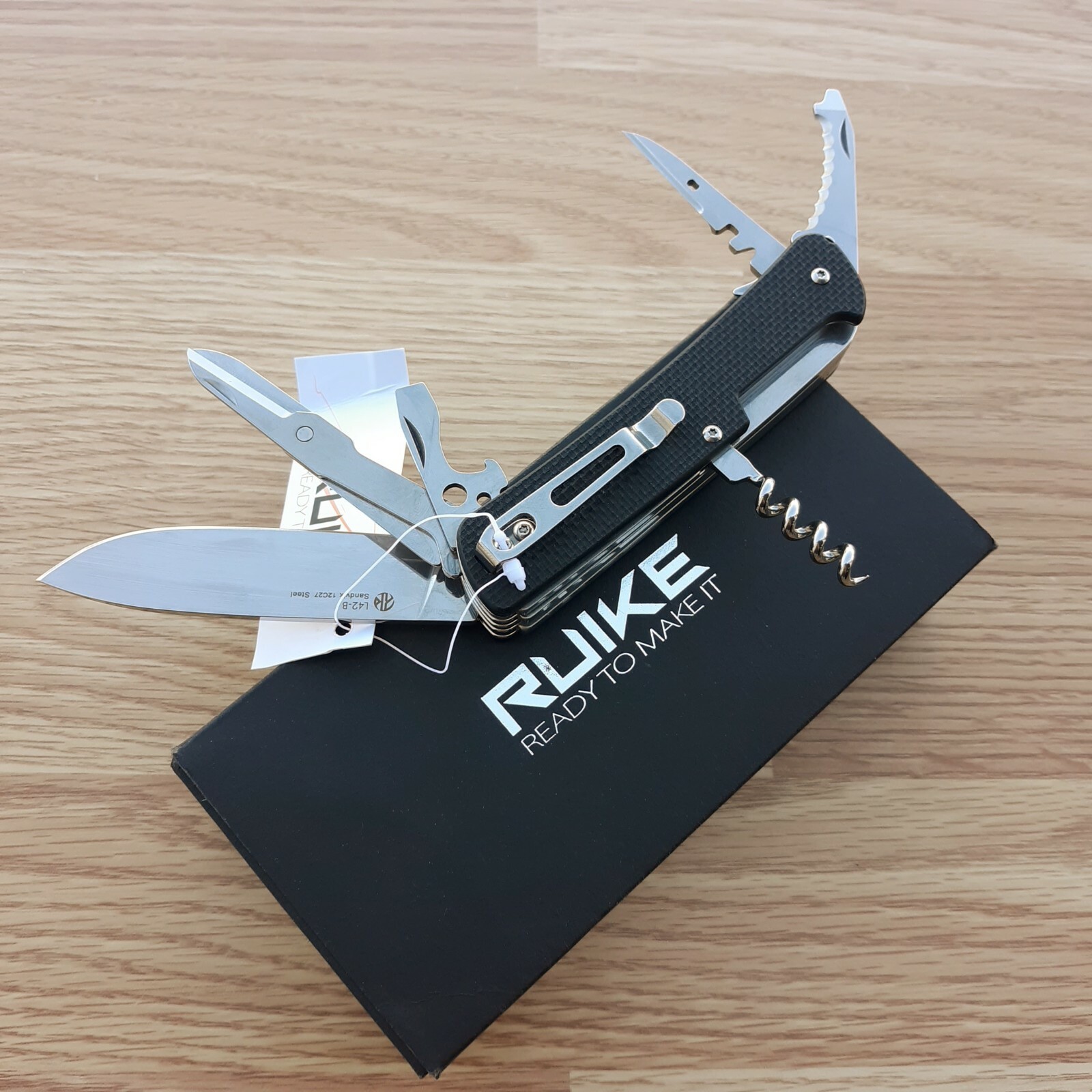 RUIKE L42 Large Multifunction Tools Pocket Knife Stainless Blade G10 ...