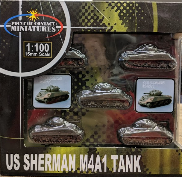 Point of contact miniatures US Sherman M4A1 Tank | eBay