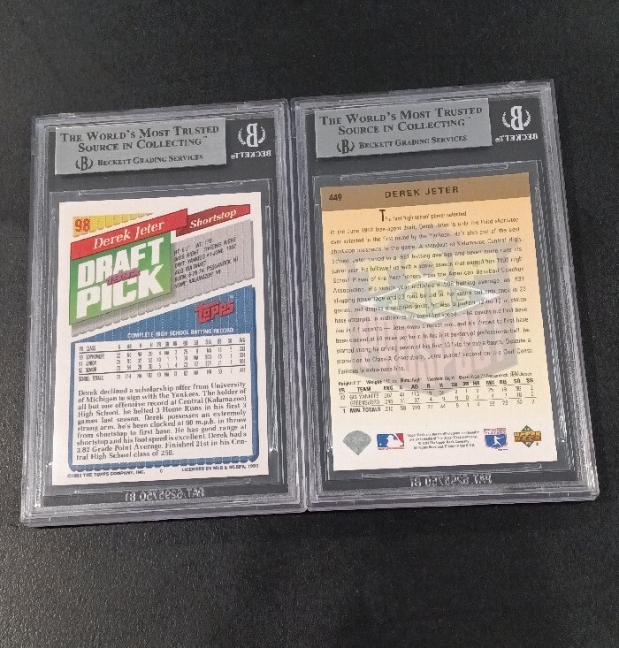 Derek Jeter 1993 Topps Draft Pick # 98 MT 8.5/Derek Jeter 1993 U.D ...