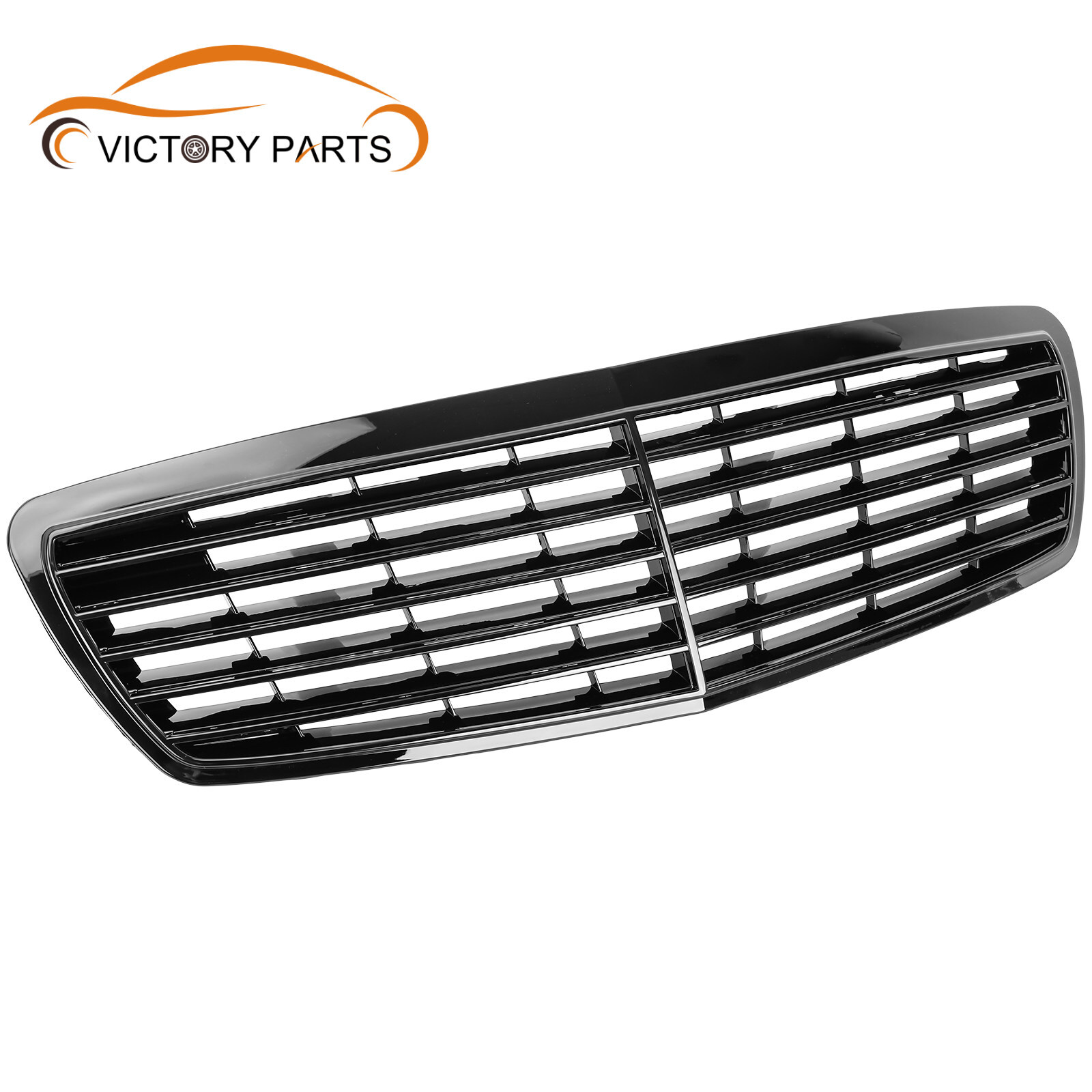 Gloss Classic Front Grill for 03-06 Mercedes W211 S211 Prefacelift w/o ...