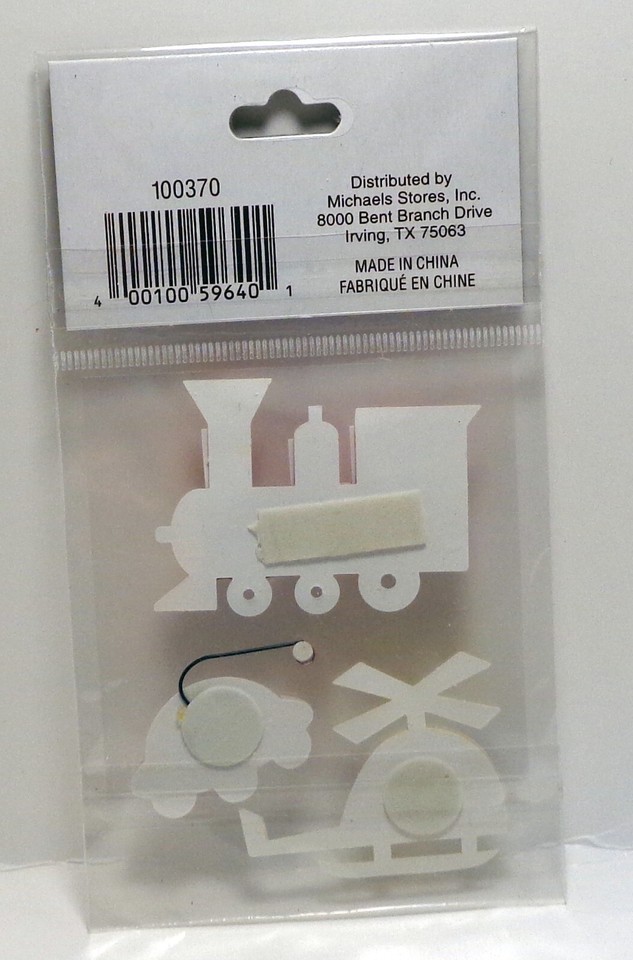 RECOLLECTIONS: Helicopter/Train/UFO 3D Stickers (NEW) | eBay