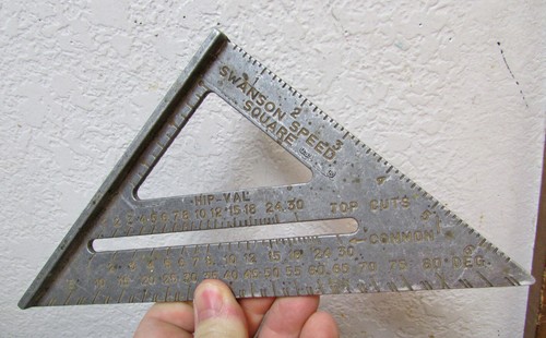 Swanson Speed Square Aluminum Construction tool, made in USA 1987, used ...