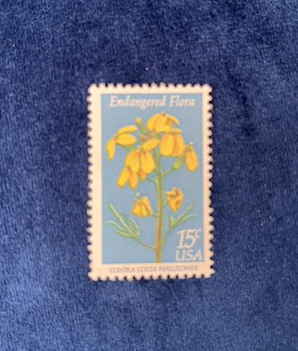 Endangered Flora U.S. stamp featuring the Contra Costa Wallflower | eBay