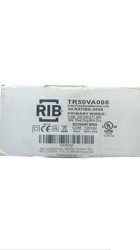 RIB TR50VA008 Transformer 50VA COM 208 240 277 480 COM 120VAC for sale ...