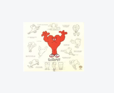Looney Tunes-Limited Edition Cel- Gossamer Model Sheet | eBay