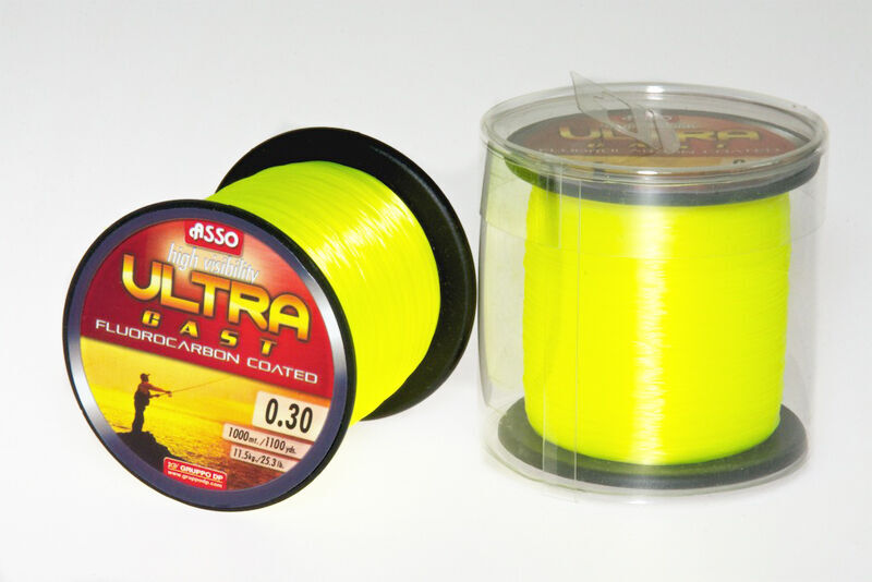 Asso Ultra Cast Coated Fluorocarbon Sea Monofilament Fishing Line 1000 ...