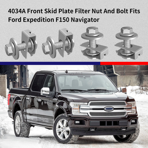Fit for Ford Expedition F150 Navigator Front Skid Plate Filter 4 Nuts ...