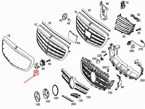 NEW MERCEDES-BENZ E W213 FRONT CAMERA COVER A2138270700 ORIGINAL | eBay