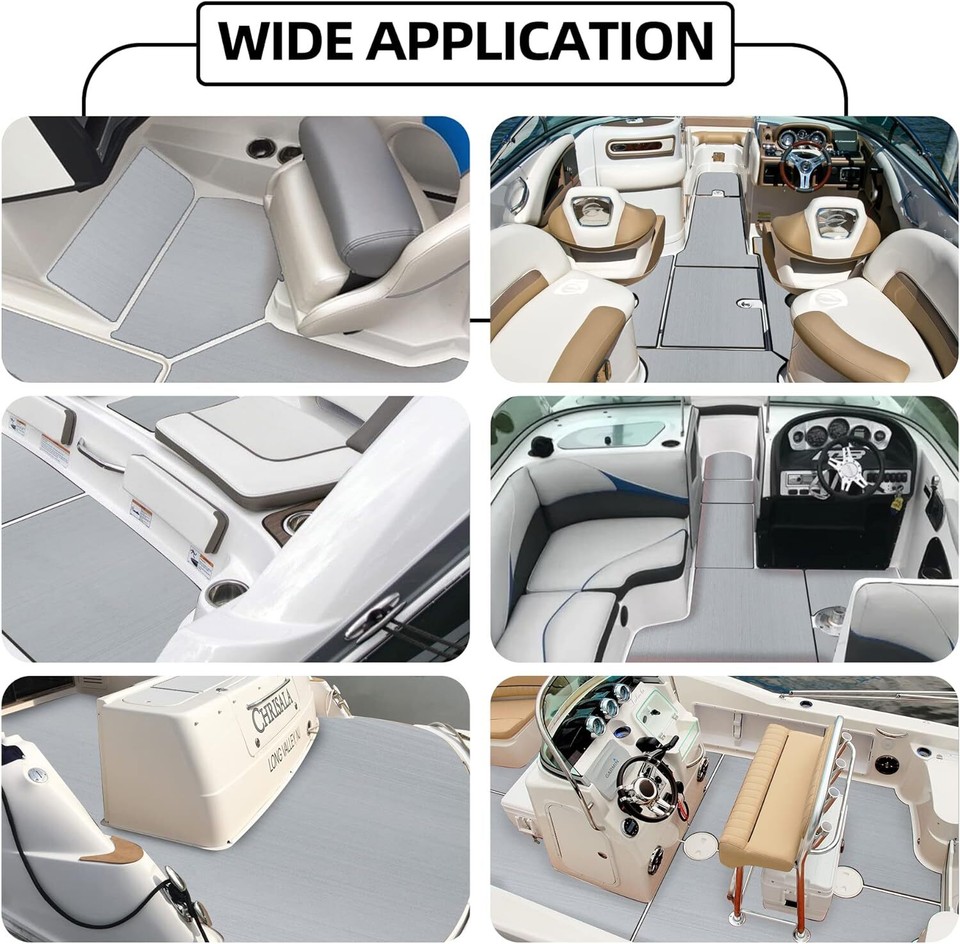 Boat Flooring EVA Foam Decking Sheet Marine Mats , Gray Brown Camo for ...