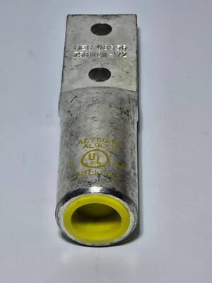 NSI Industries AL750N 750 MCM Aluminum 2 Hole Compression Lugs AL9CU ...