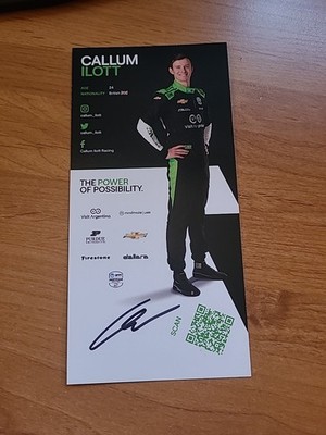 2023 Callum Ilott IndyCar Hero Card Autographed Signed On Back | eBay