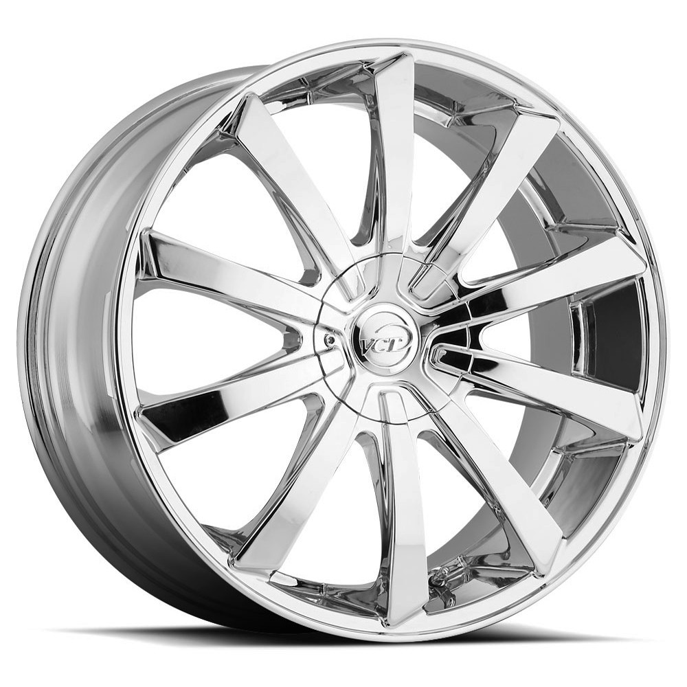 (Set of 4) VCT V48 20x8.5 5x115/5x120 +40mm Chrome Wheels Rims 20" Inch ...