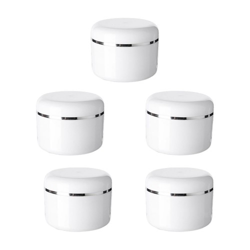 5x 100G Empty Cosmetic Pots Makeup Creams Storage Pot Gels Lotions ...