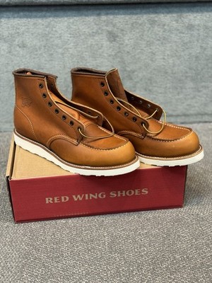 Red Wing 10875 Moc Toe Leather Boots Size 8 E USA Made Work Boots ...