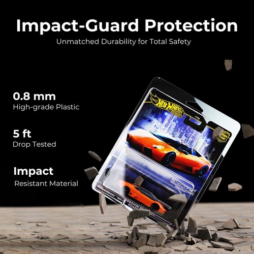 5-Pack Premium Protector Case Storage for Hot Wheels Premium Car ...