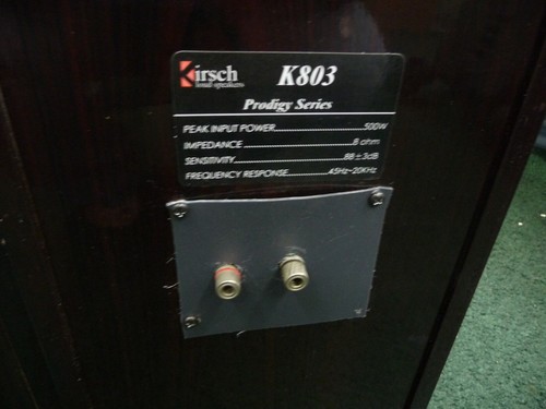 KIRSCH PRODIGY K803 pair of floor standing speakers - local los angeles ...