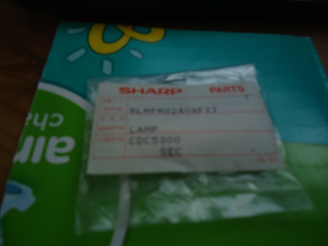 Old Stock Sharp Meter Lamp for Sx-9850 Part # RLMPZ0052AFZZ for sale ...