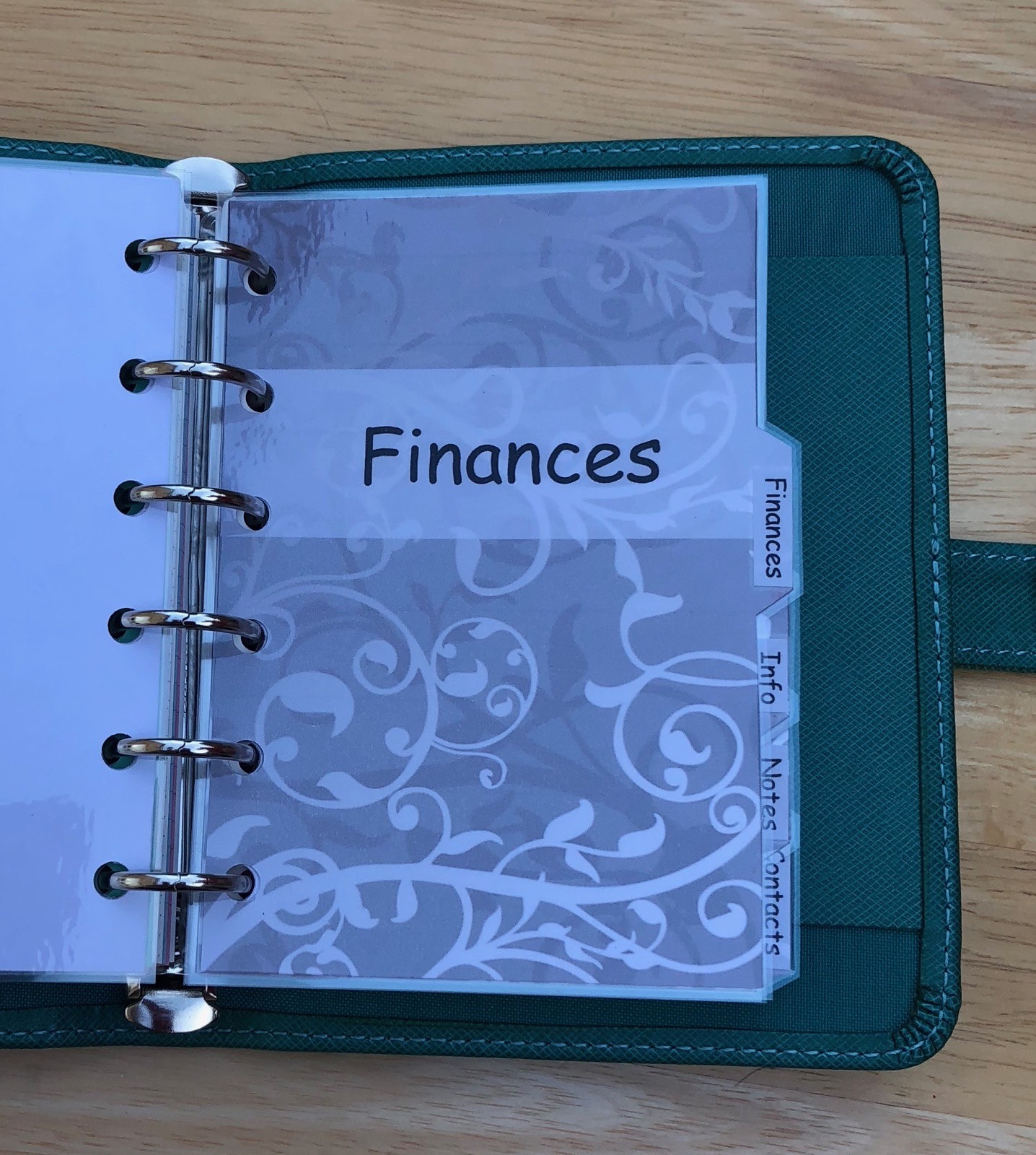 Filofax Pocket Organiser - Stunning Silver Labelled Dividers - Fully ...