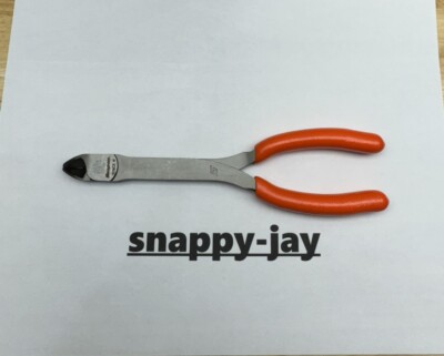 Snap-On Tools USA NEW ORANGE Soft Grip 7" Long Mini Diagonal Cutters ...