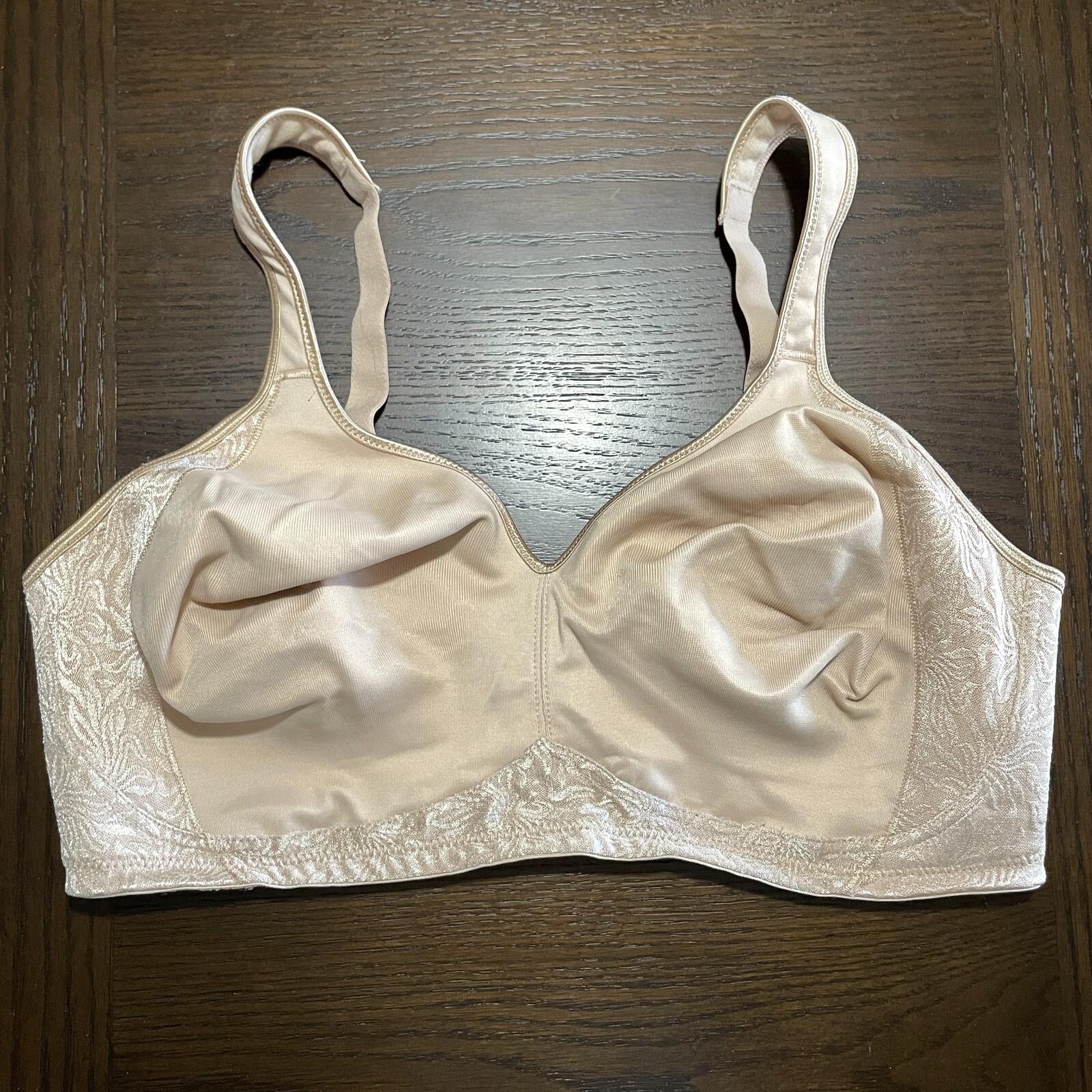 Playtex 18 Hour Side Smoothing Bra 42DD Wireless Satin Soft Cup 4049 ...