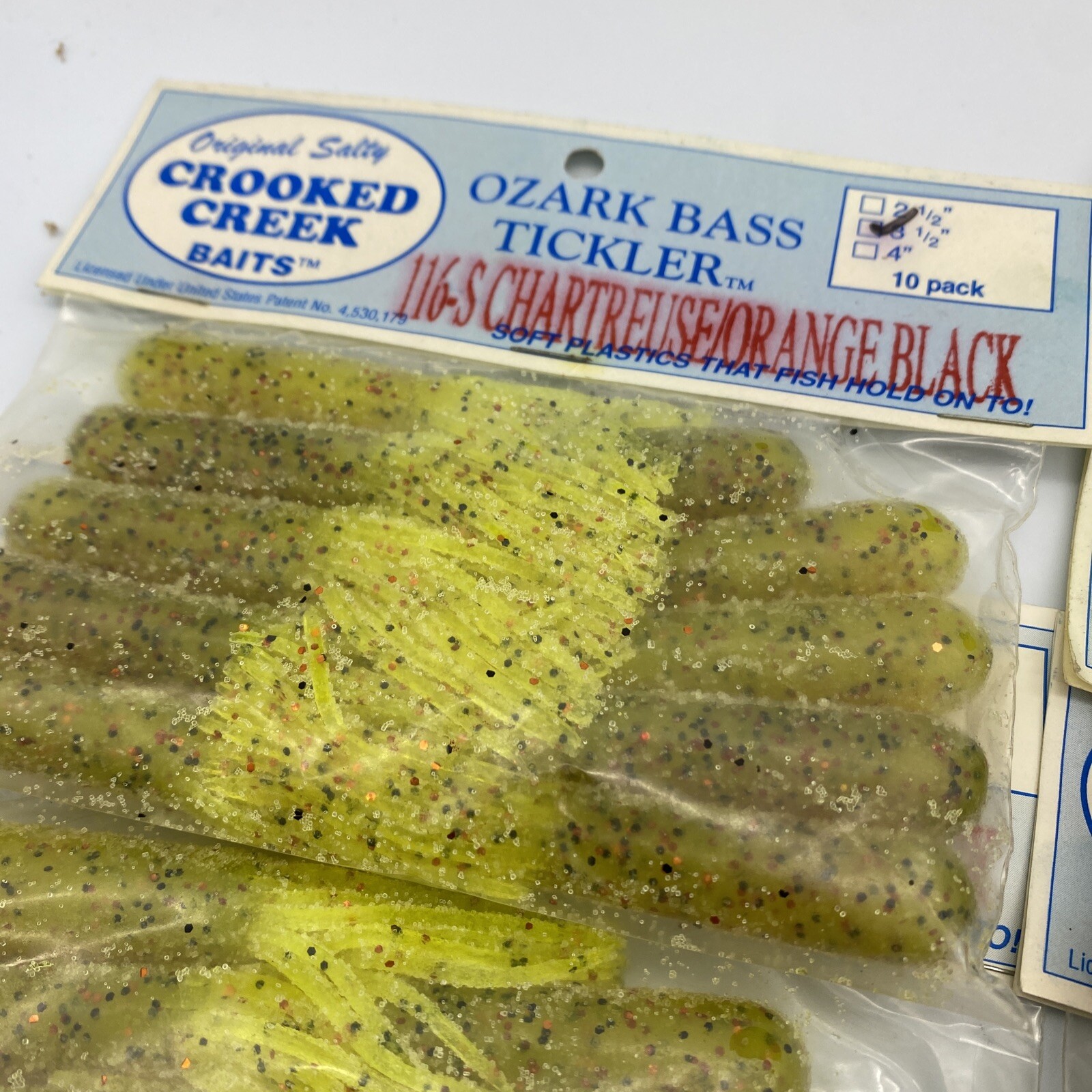(30 Packs!) Crooked Creek 3.5" Ozark Tickler Salty Bass Tubes - Fishing ...