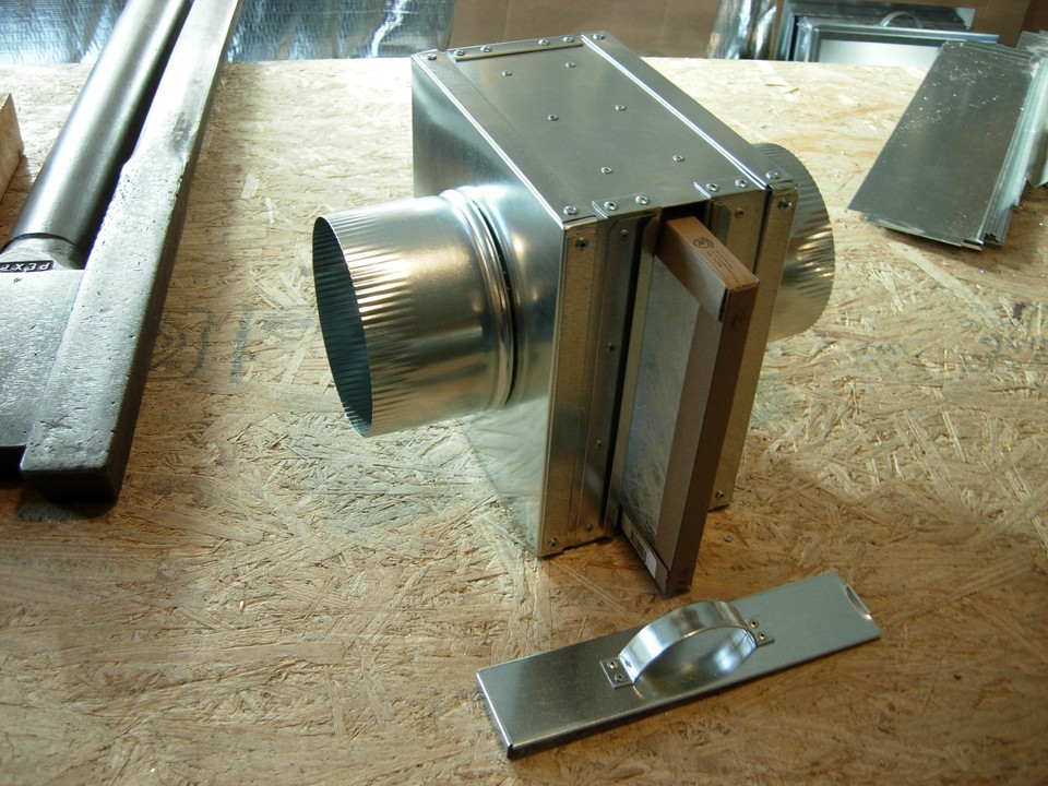 Fresh Air Intake Filter box HVAC system Duct Air Filter collars 4" | eBay