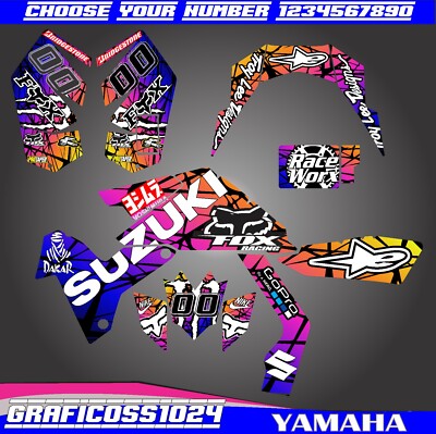 Suzuki LTR 450 ATV stickers decals graphics kit 2006 2007 2008 2009 ...
