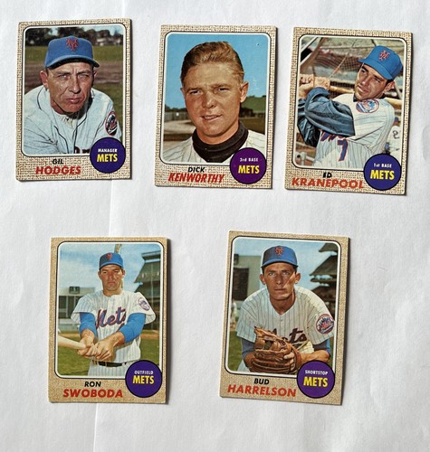 1968 Topps baseball New York Mets 20 diff. VG w/ high #'s | eBay