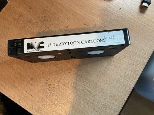 15 Terrytoons Cartoons,magnetic Label,ex Rental,vhs Tape Only,tested | eBay