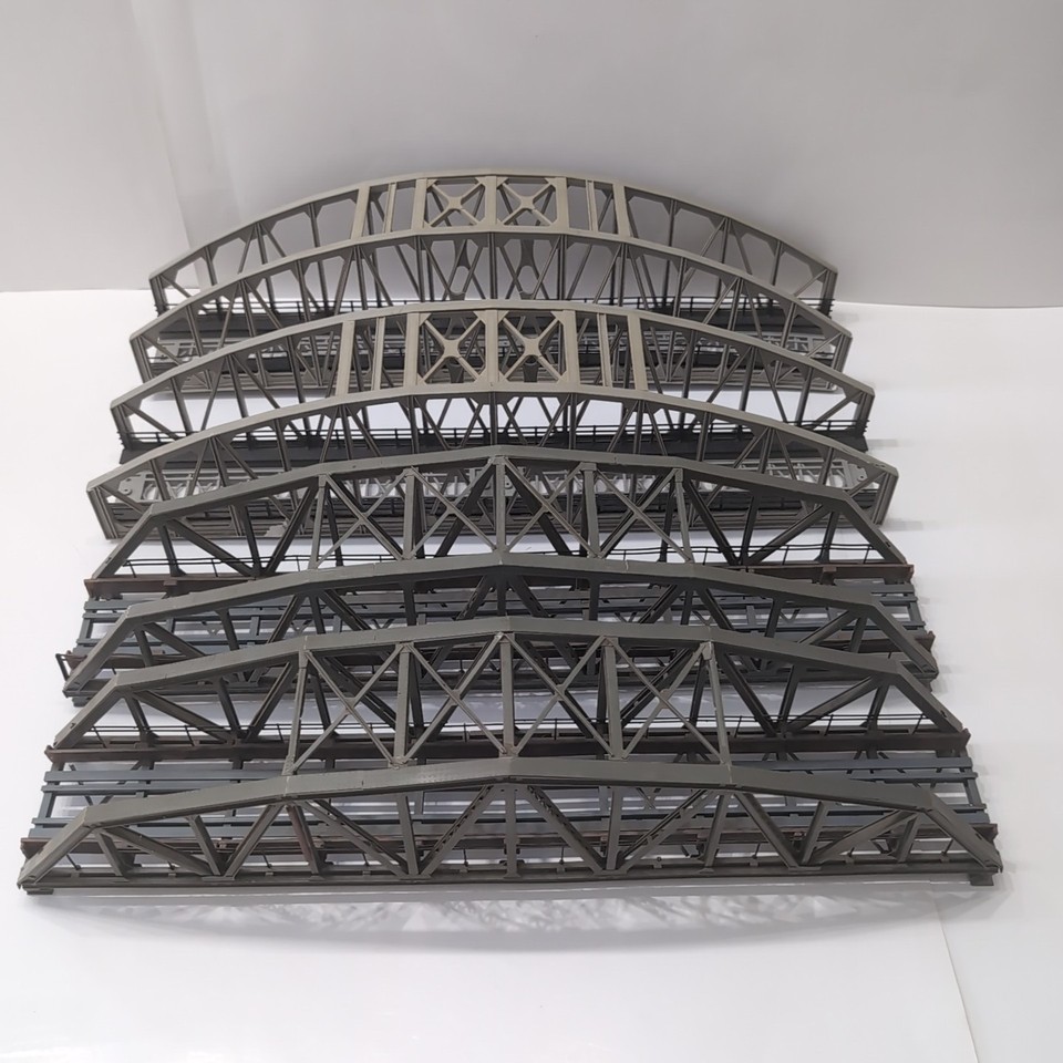 HO Arch Truss ROCO Railroad Bridges Vintage Lot of 4 18" Single Track ...