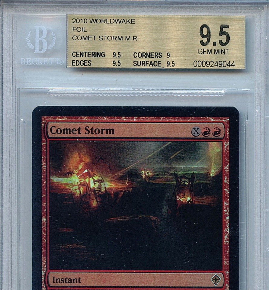 MTG Comet Storm BGS 9.5 Gem Mint Worldwake Mythic Foil Magic Card ...