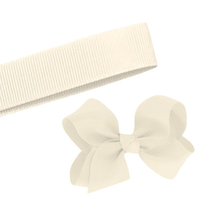 5 Yards Solid Creamy Ivory Grosgrain Ribbon Yardage DIY Crafts Bows USA ...