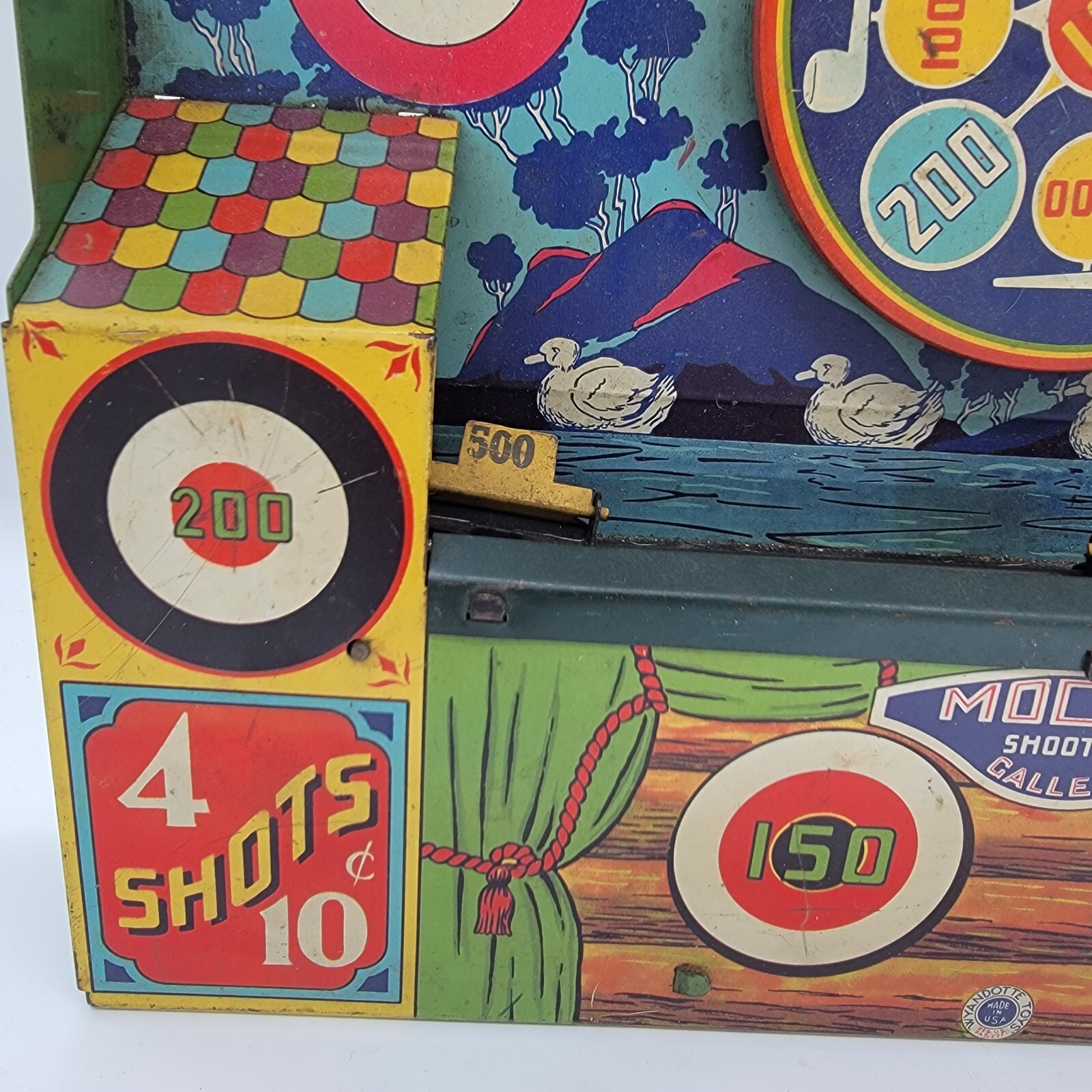 Vintage 1930s Wyandotte Model Shooting Gallery For Cork Gun Tested | eBay