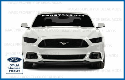 2015 - 2021 Ford Mustang Front Windshield Banner Decal Sticker Graphic ...