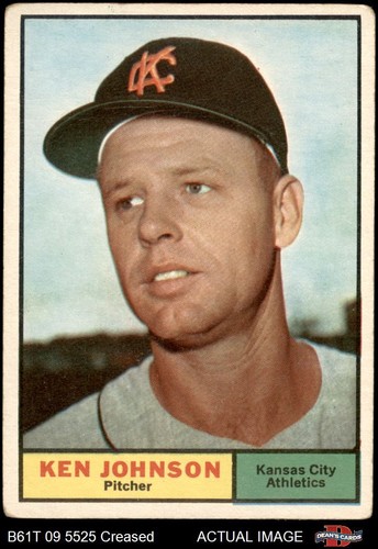 1961 Topps #24 Ken Johnson Athletics 2.5 - GD+ B61T 09 5525 | eBay
