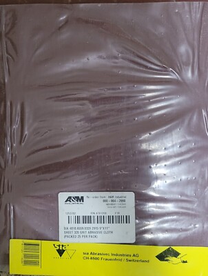 Siarol 2915 4818.6559.0320 9" X 11" 320 Grit Abrasive Cloth sheets ...