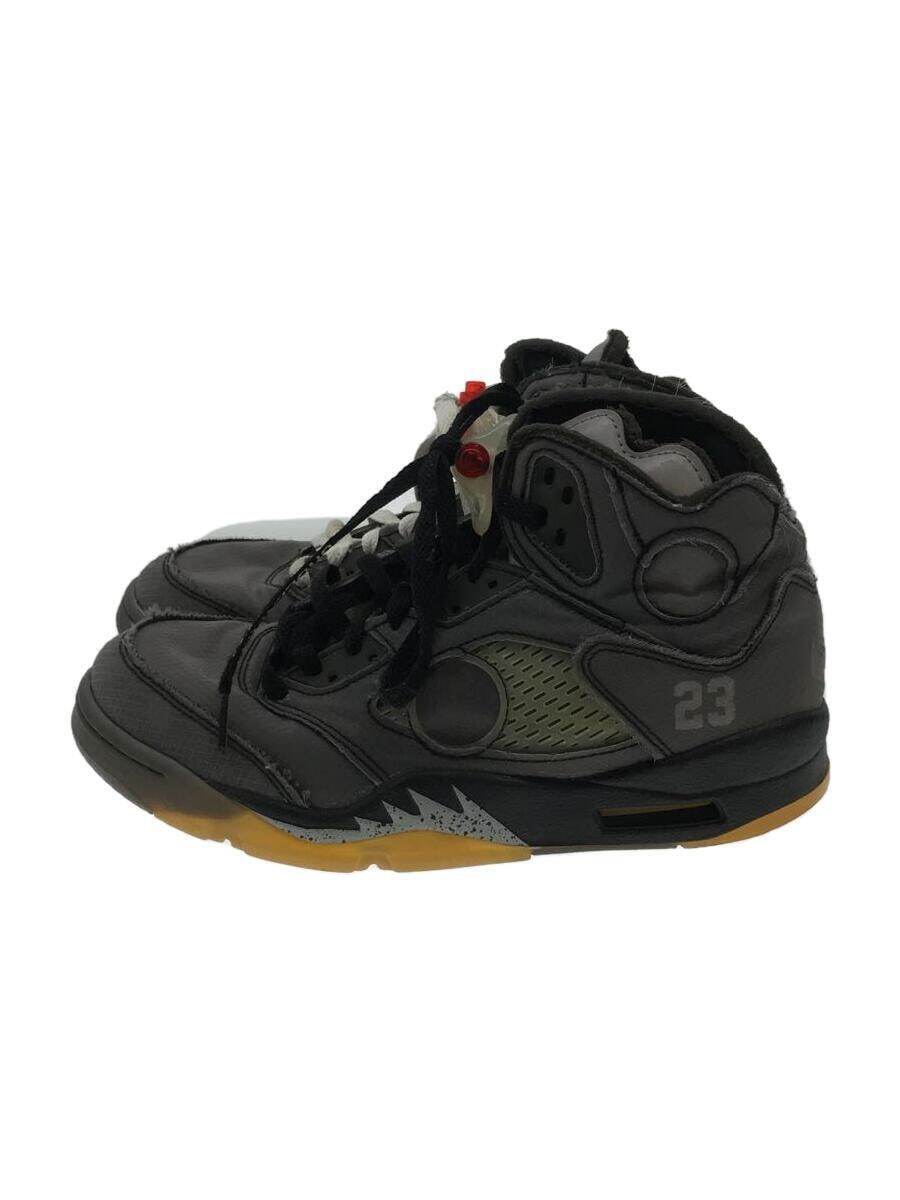 Nike Air Jordan Retro V 5 OFF White Black Muslin Red … - Gem