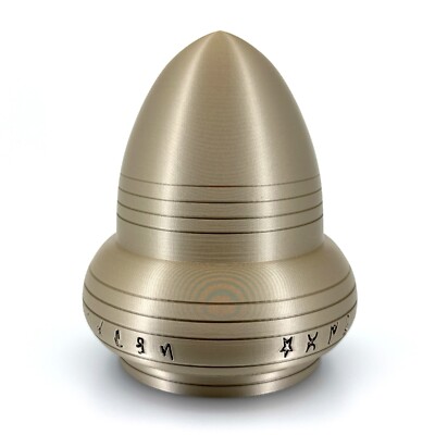 Kecksburg Acron UFO Incident Inspired 3D Printed Model in Iridium Gold ...