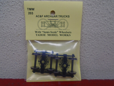 Tahoe Model Works #203 AC&F Archbar Trucks HO Scale TMW 1 Pair Semi ...