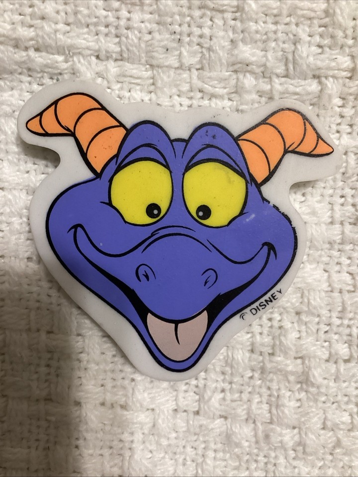 Disney Parks Figment 2.25” Eraser Rare Souvenir Epcot Dragon ...