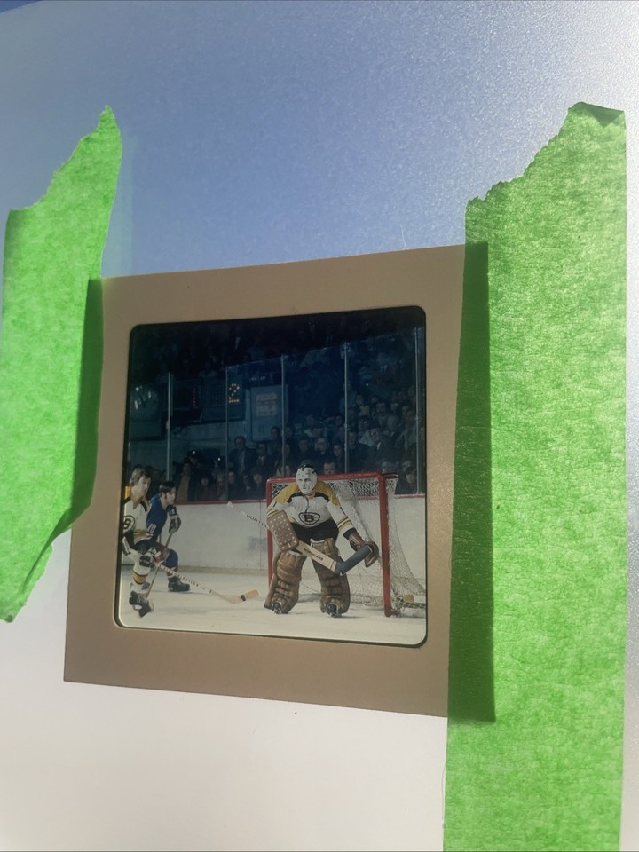 1970S BOBBY ORR EDDIE JOHNSTON GOALIE MASK NEGATIVE BOSTON BRUINS AHL ...