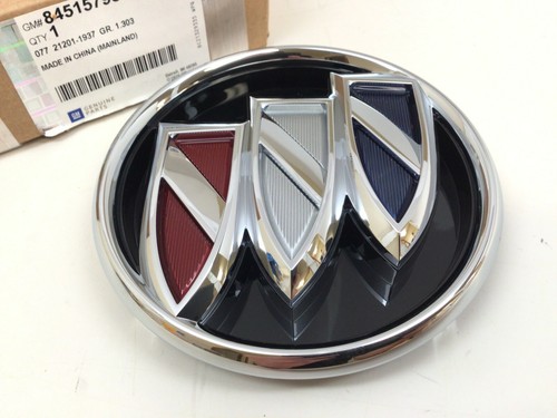 2018-2021 Buick Enclave Front Grille Chrome Black Tri Shield Emblem ...