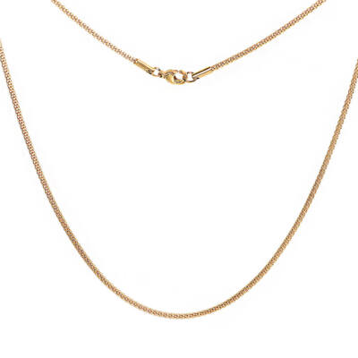 Stainless Steel Necklace Snake Chain Design Gold Tone 18" - N385 NEW5 ...