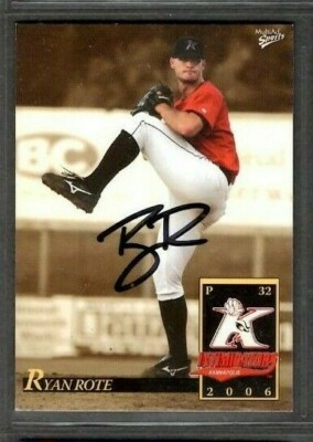 2006 Multi-Ad #32 Ryan Rote Kannapolis Intimidators Card signed ...