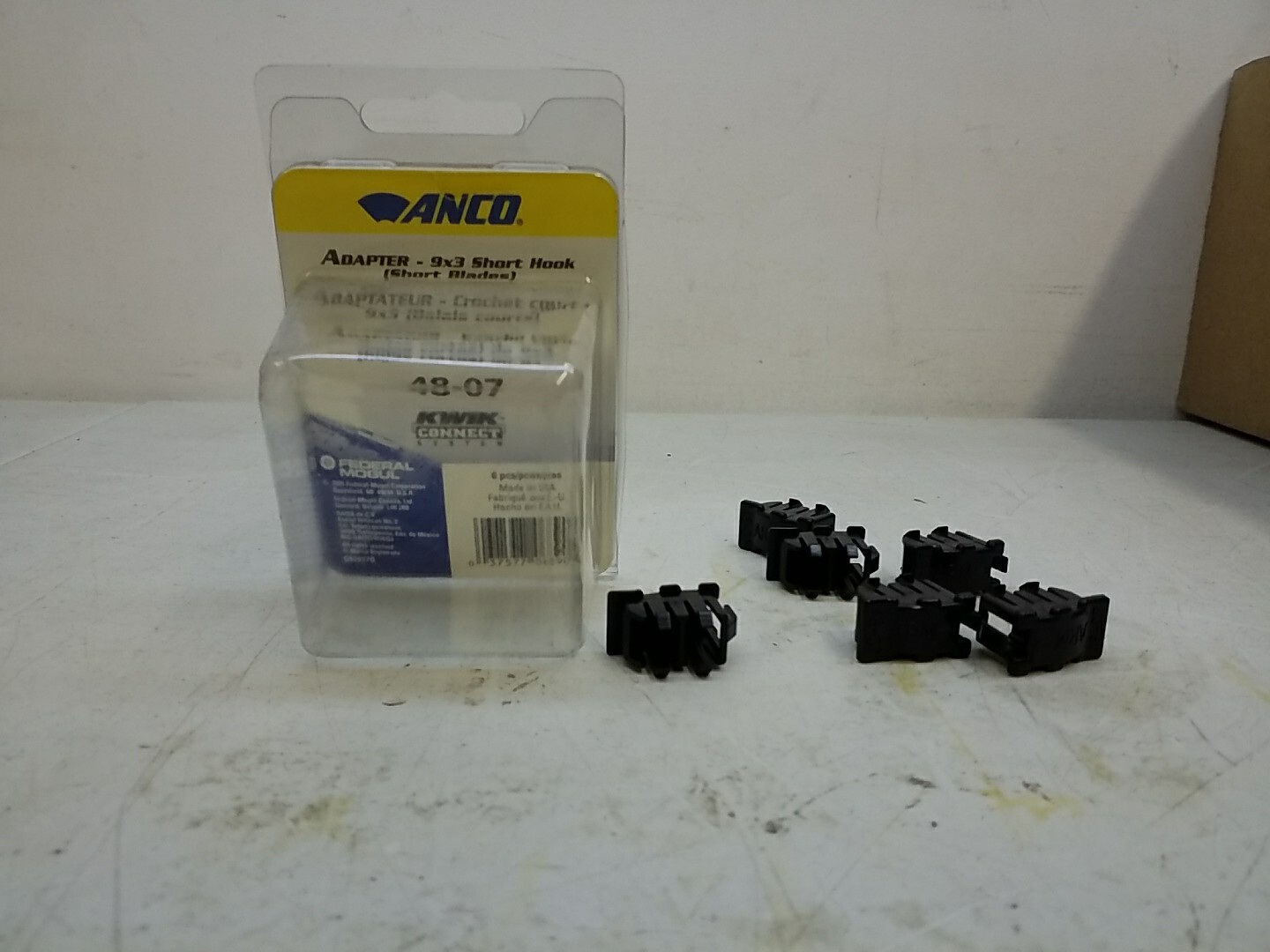48-07 Anco Windshield Wiper Blade Adapter 9x3 Short Hook Short Blades ...
