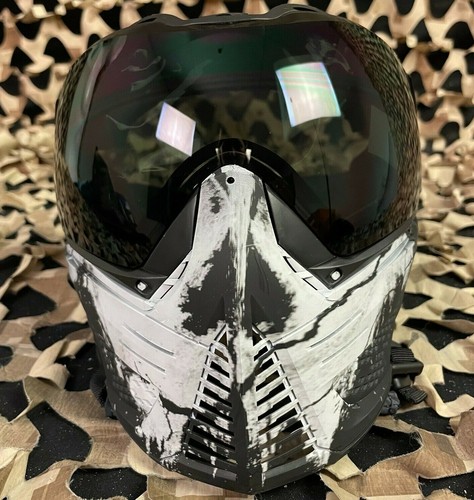 NEW Push Unite Paintball Mask - Infamous Black Skull w/ Smoke Lens | eBay