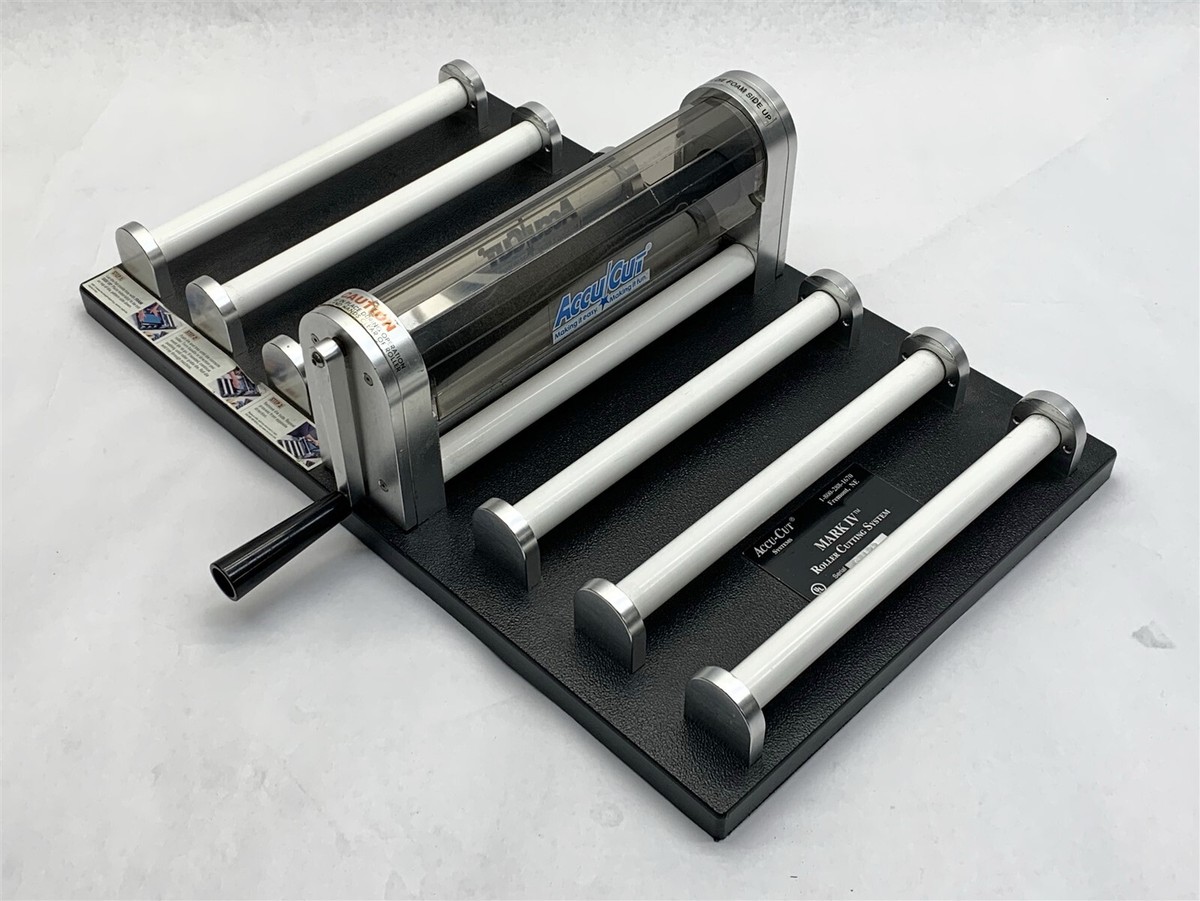 Roller Die Cutting Press Cutting Plastic Sheets On The Roller Press